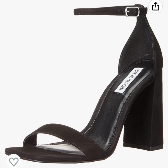Steve Madden | Shoes | Black Steve Madden Square Toe Tiaa Heels | Poshmark